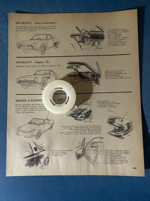 RARE ADVERTISING' MICHELOTTI/SIBONA & BASANO/GHIA/VIGNALE: Design 1964 ...