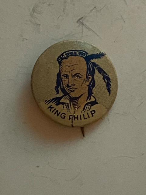 1930’S KING PHILIP American Indian pin $10.00 - PicClick