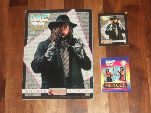 WWF SUPERSTARS 1994 WCW Complete Merlin Sticker album Rare, with 2 ...