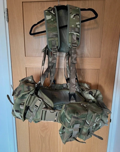 GENUINE BRITISH ARMY MTP PLCE Webbing Set Multicam Size Large Up to 42 ...