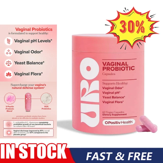 URO VAGINAL PROBIOTICS for Women pH Balance with Prebiotics ...