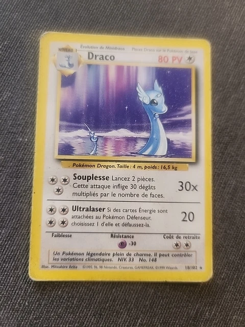 CARTE POKÉMON DRACO 18/102 Set De Base 1999 Wizards. EUR 80,00 ...