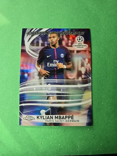 2017-18 UEFA CHAMPIONS Chrome Kylian MBappe Lightning Strike PSG EUR 5,06 - PicClick FR