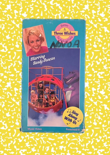 BARNEY AND THE Backyard Gang VHS Three Wishes 1988 Sandy Duncan Rare ...