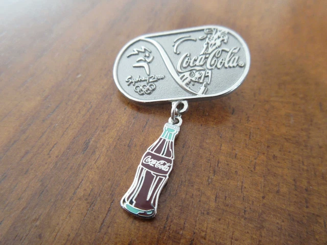 COCA-COLA PIN SYDNEY 2000 Olympia Flasche Olympics bottle dangler pin ...