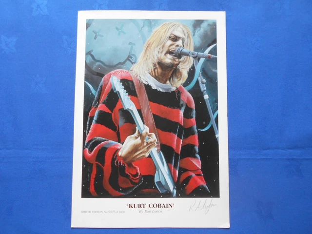 KURT COBAIN - ROB LARSON LIMITED EDITION PRINT - No 508 of 1000 ...