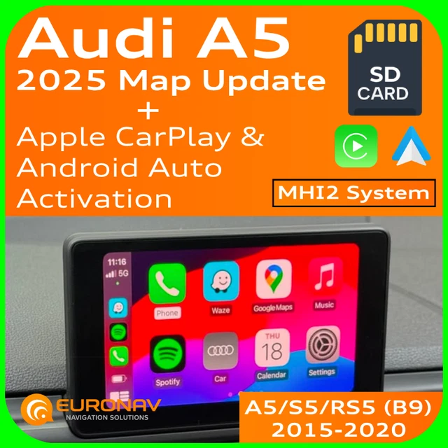 AUDI A5/S5/RS5 MMI MHI2 2025 Karten Navi Update + Apple CarPlay Android ...
