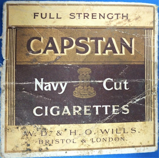 VINTAGE CAPSTAN NAVY Cut 20 Cigarettes Packet Front Only. £3.99 ...