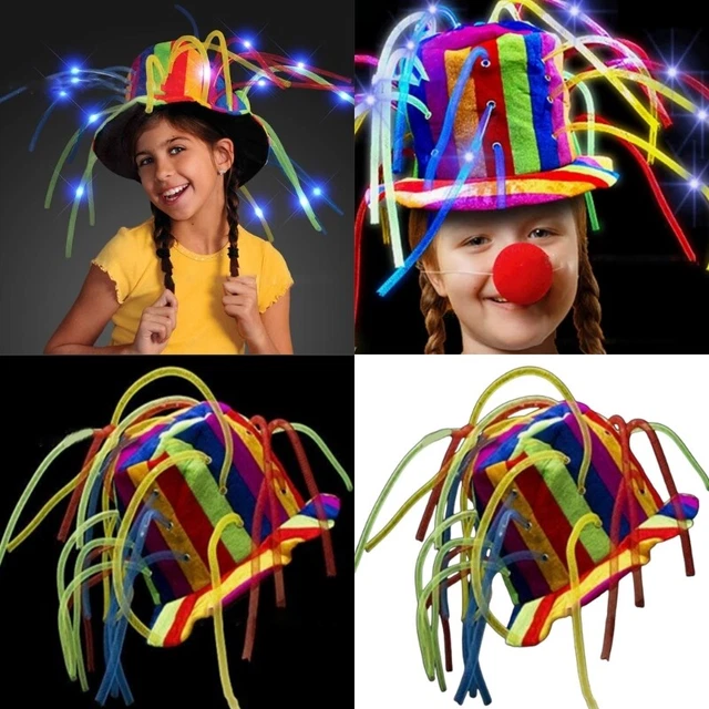 LED HAT CIRCUS Clown Hat Musical Festival Novelty-Costume Hat Party ...