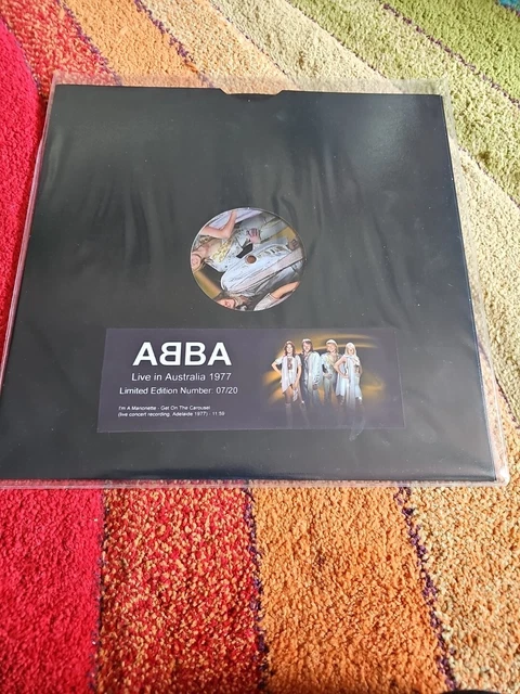 ABBA LIVE IN Australia 1977 07/20 édition limitée disque photo voir ...