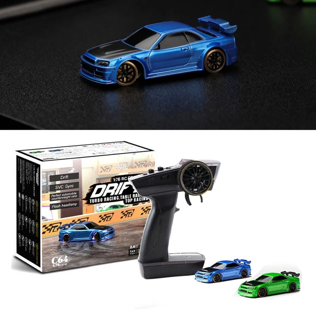 TURBO RACING C64 Drift RC Car w/Gyro Radio 1/76 Full Proportional ...