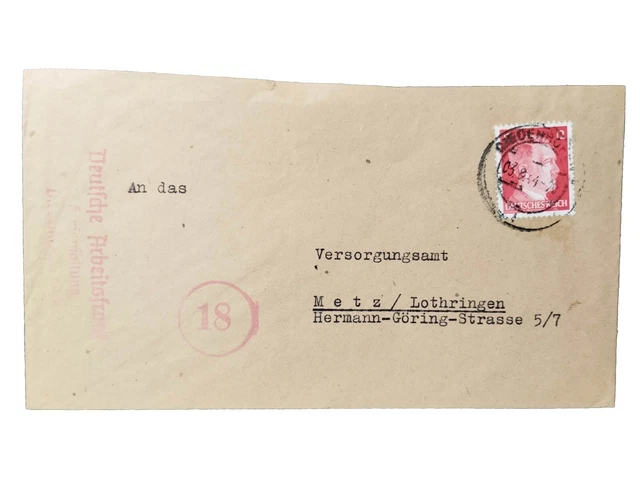 ANCIENNE LETTRE WW2 Allemande Tampon Metz occupation (Militaria ...