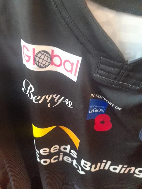 ISC LEEDS RHINOS Limited Edition Black Remembrance Day Shirt Size 4xl £ ...