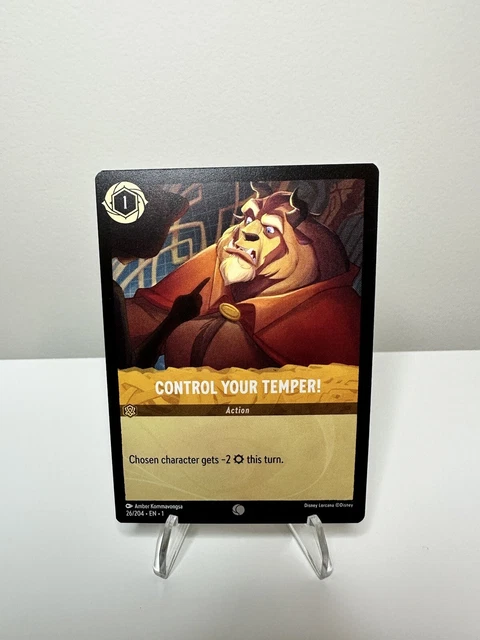 DISNEY LORCANA THE First Chapter- Beast - Control Your Temper! 26/204 ...