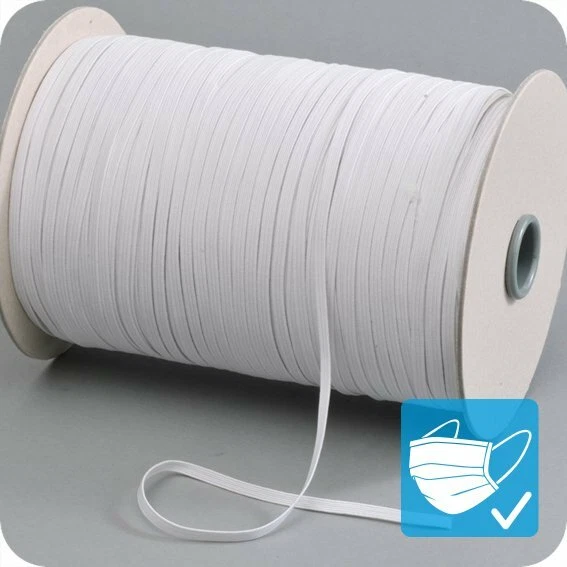 FLACHGUMMI GUMMILITZE GUMMIBAND Gummizug 6mm weiß 1m bis 160m EUR 2,49 ...