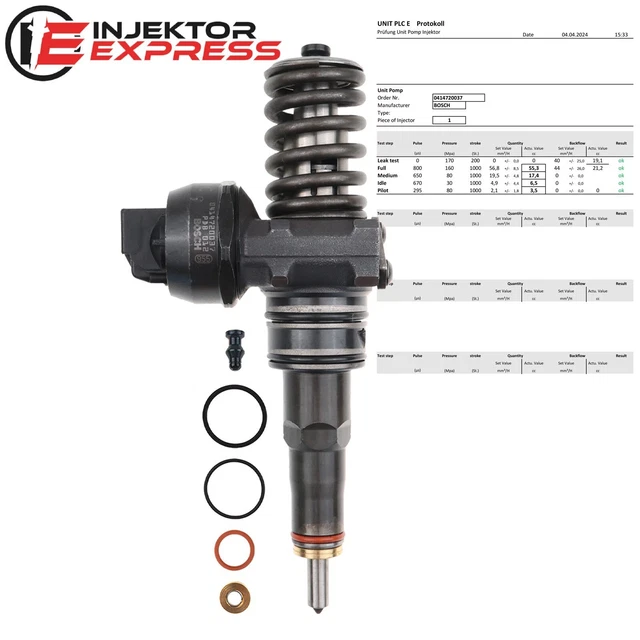 0414720037 INJEKTOR PUMPE Düse Einheit Audi A4 VW Bora Golf 1.9 TDI ...