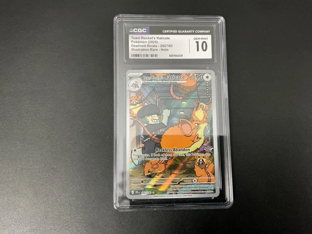TEAM ROCKET’S RATICATE Pokemon (2025) Destined Rivals-202/182 IR CGC ...
