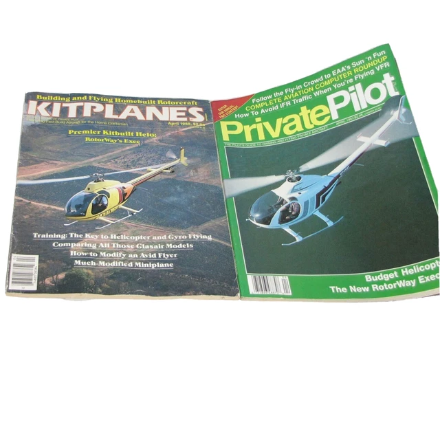 KITPLANES MAGAZINE APRIL 1988 Private Pilot April 1991 Old Vtg Vintage ...