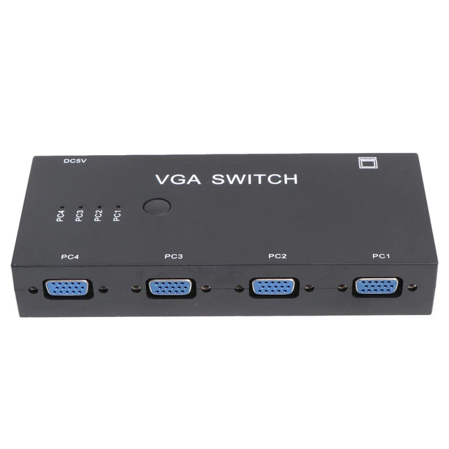 BOX CABLE LCD Converter Vga Box Vga Adapter Audio Video Selector £20.35 ...