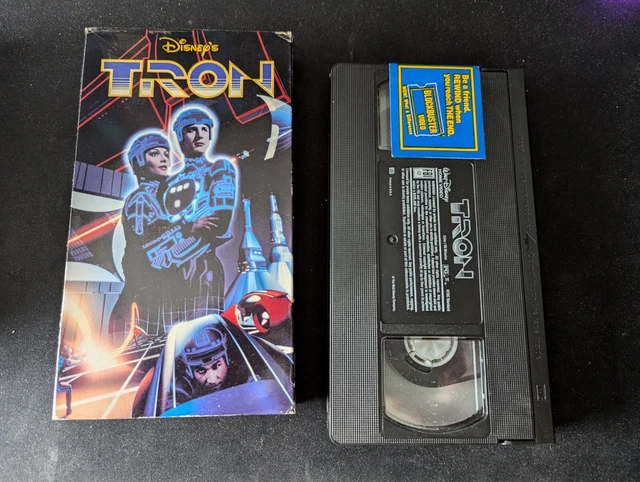 TRON (VHS, 1982) Walt Disney Home Video Jeff Bridges Standard Carton £4 ...