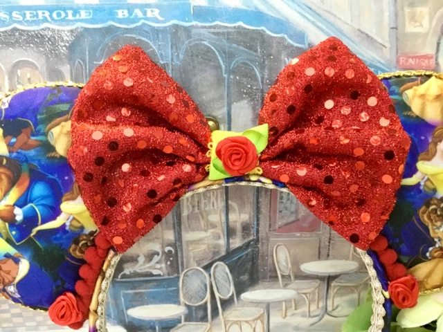 DISNEY BELLE EARS - Beauty and the Beast Headband. £10.25 - PicClick UK