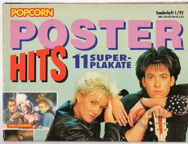 POPCORN POSTER HITS / 1 / 1992 / 11 SUPERPLAKATE - siehe Scan EUR 9,99 ...