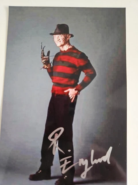 ORIGINAL AUTOGRAMM ROBERT Englund (auf Foto 10x15) Freddie Krüger ...