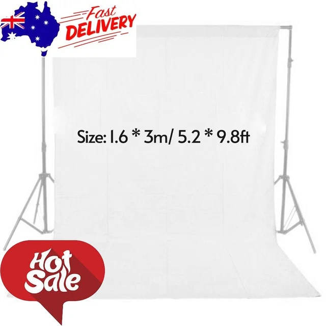 STUDIO BACKDROP 1.6M x 3m Nonwoven Fabric for Photography Dark Gray ...