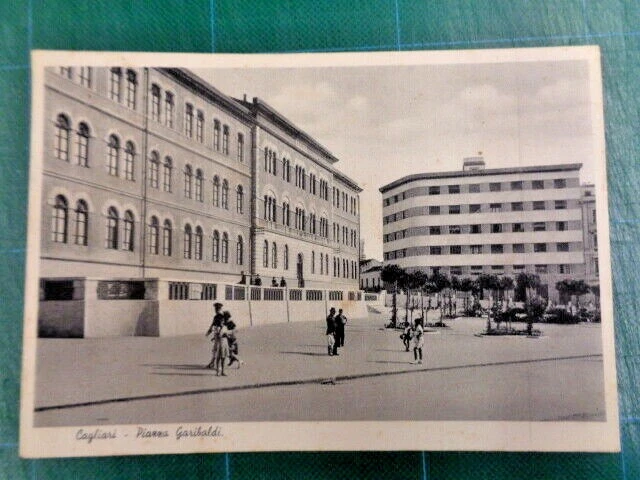 CARTOLINA CAGLIARI Piazza Garibaldi, B/N, Formato Grande, Viaggiata ...