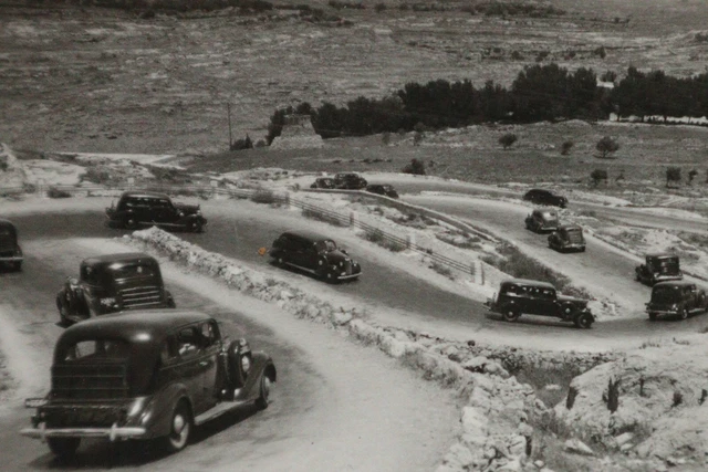 1941 WW2 ORIGINAL Petit Photo Désert Guerre Era Matson Castell Route ...