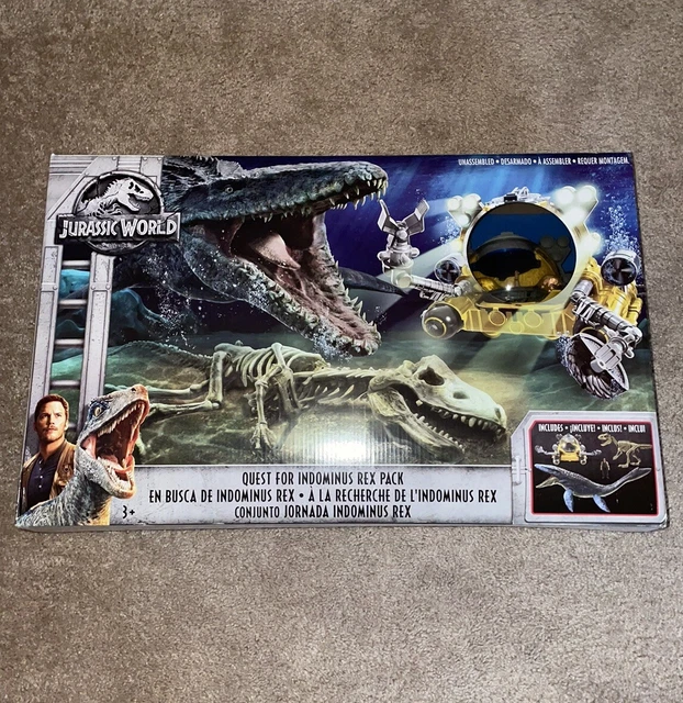 JURASSIC WORLD FALLEN Kingdom Quest For Indominus Rex Mosasaurus ...