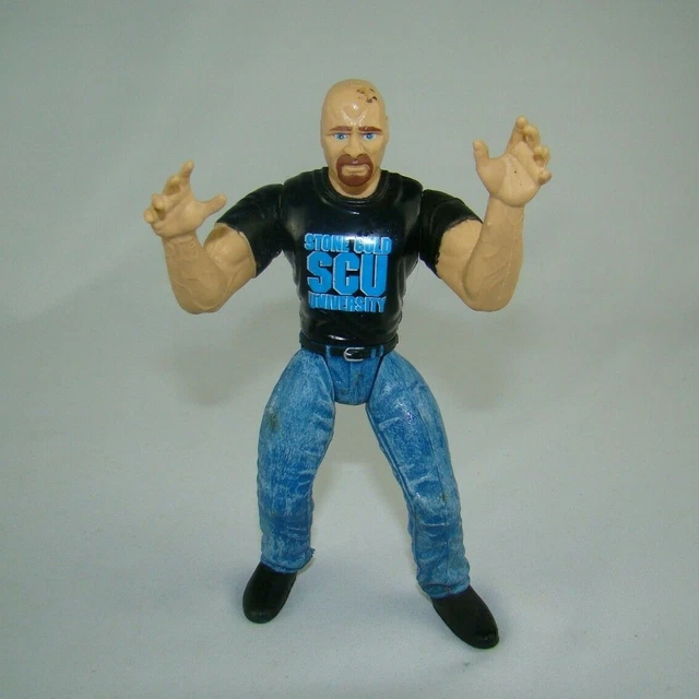 FIGURINE VINTAGE WWF SCU University pierre froide 6 pouces, 1997 Jakks ...