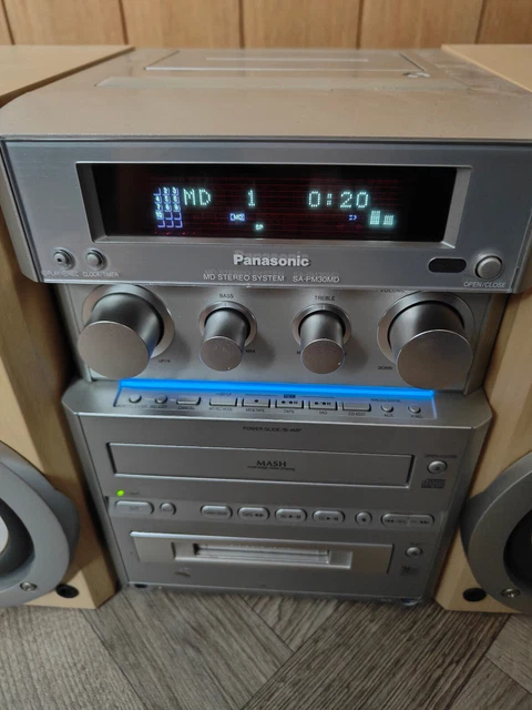 *READ* PANASONIC MINIDISC CD Player Stereo System Cassette Radio SA ...