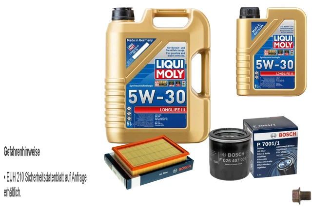 BOSCH INSPECTION SET 6 L Liqui Moly Longlife 3 5W-30 pour Nissan Juke 1.6 Note EUR 109,77 ...