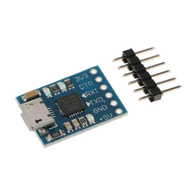MICRO USB UART CP2102 USB2.0 Zu UART TTL Modul Serial Converter RS232 ... MICRO USB UART CP2102 USB2.0 Zu UART TTL Modul Serial Converter RS232 ...