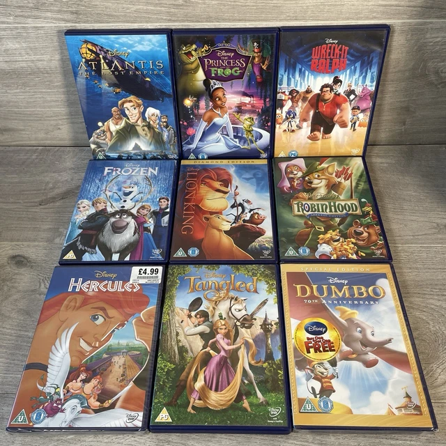 BUNDLE OF 9 Classic Disney Films On Dvd Golden O Oval Collection 2 New ...