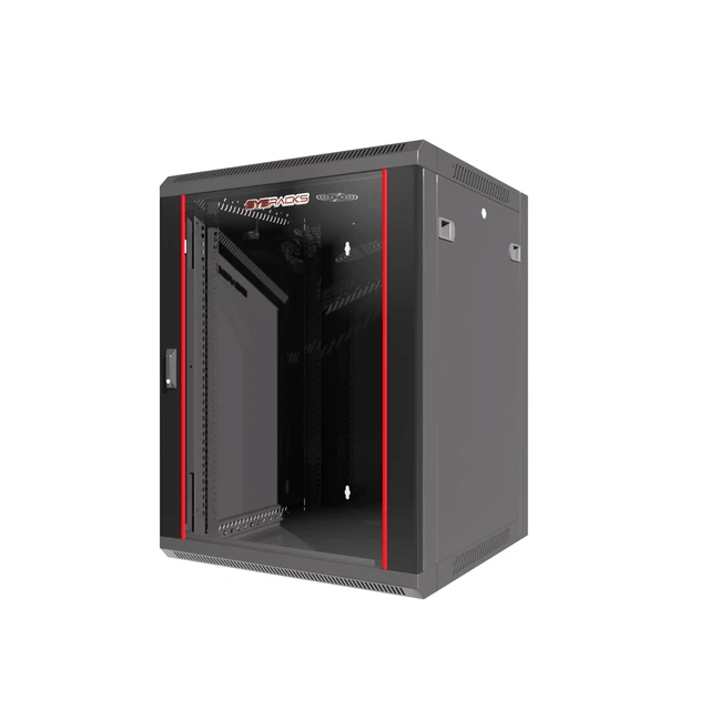 SYSRACKS - 12U Network Rack Wall Mount - Locking Server Cabinet – 24 ...