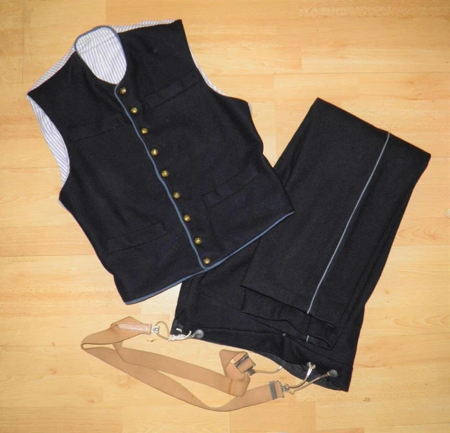 MILITARY ROYAL NAVY Leading Rate Officer's Dress 32"W Trousers & 38"C ...
