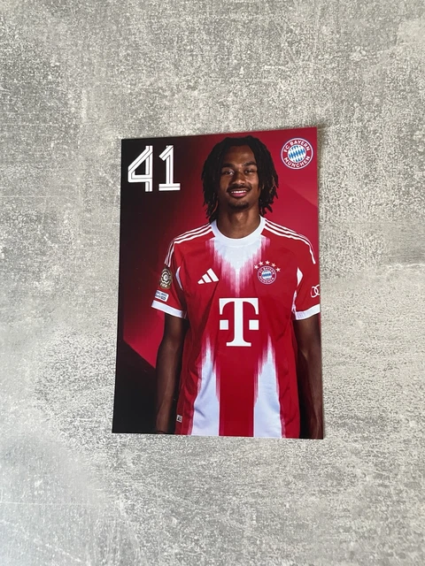 JONAH KUSI ASARE Autogrammkarte/Autogrammfoto FC Bayern München 2025/26 Druck EUR 1,00 - PicClick DE