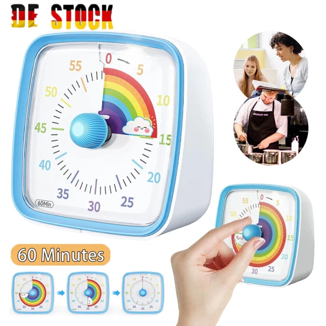 VISUELLER TIMER MIT Nachtlicht 60 Minuten Countdown Visueller Timer ...
