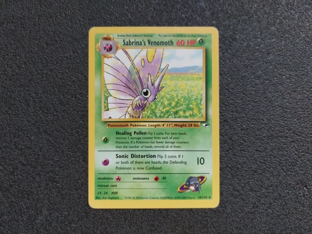 CARTE CARD POKÉMON pokemon Sabrina's Venomoth Aeromite 34 132 EUR 14,99 ...