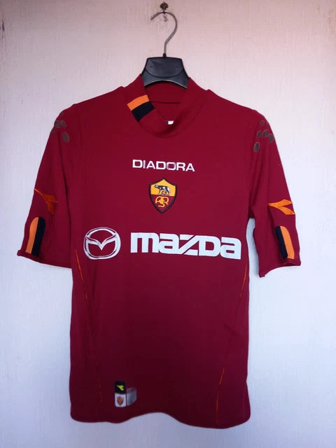 ROMA MAGLIA CALCIO 2003/04 Shirt Jersey Camiseta Mazda Diadora Vintage ...