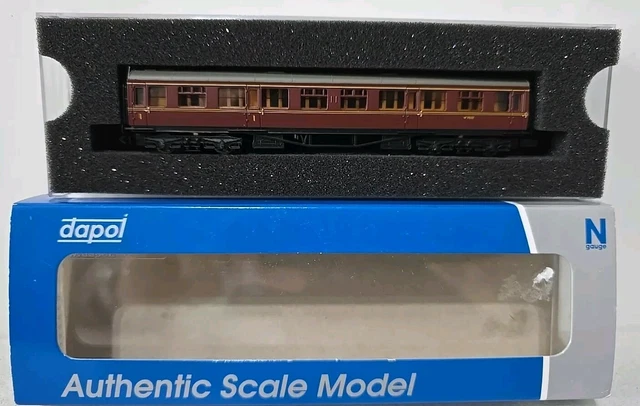 DAPOL 2P-000-003 N Gauge Collett Coach Composite BR Maroon W7032 Model ...