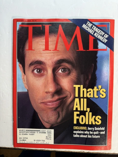 JERRY SEINFELD THAT'S All Folks TIME Magazine January 12, 1998 £6.66 ...