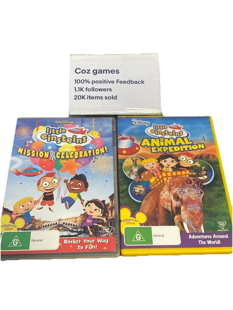 LITTLE EINSTEINS MISSION Celebration & Animal Expedition DVD Region 4 ...