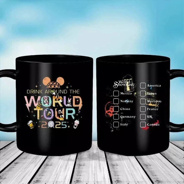 EPCOT WORLD TOUR 2025, Drink Around The World Tour Coffee Mug £15.20 ...