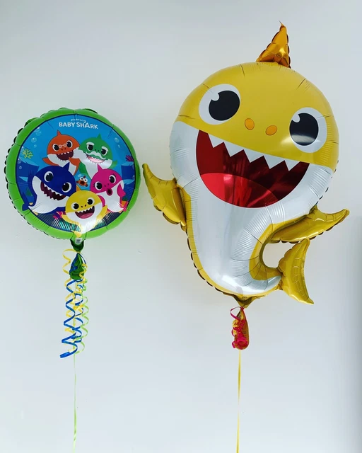 BABY SHARK, PINKFONG Inflated Balloons In A Box Children’s Decorations ...