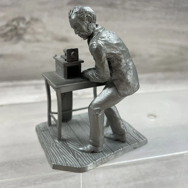 VINTAGE FRANKLIN MINT Deutsches Museum Alexander Graham Bell Pewter ...