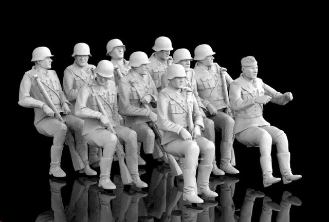 WW2 GERMAN SOLDIERS Full Set Soldiers 1/24th Resin Printed £53.62 ...