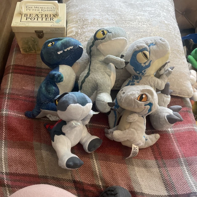 JURASSIC WORLD PARK Plush Teddy Dinosaur Bundle T-Rex Indominous X 5 £ ...